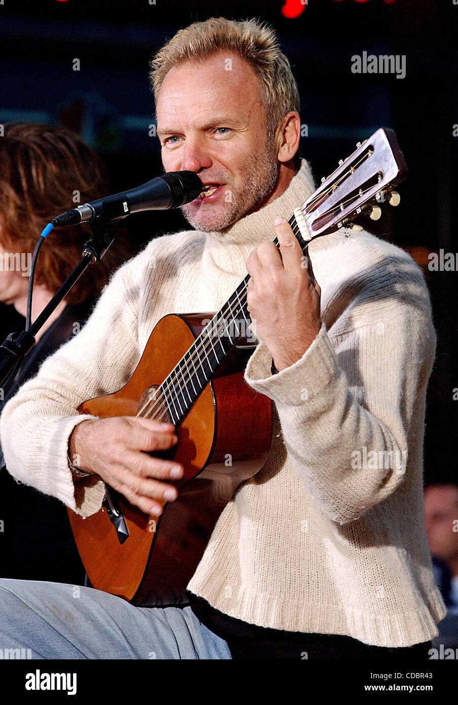 K33202AR .STING PERFORMING ON NBC'S TODAY SHOW AT ROCKEFELLER CENTER IN ...