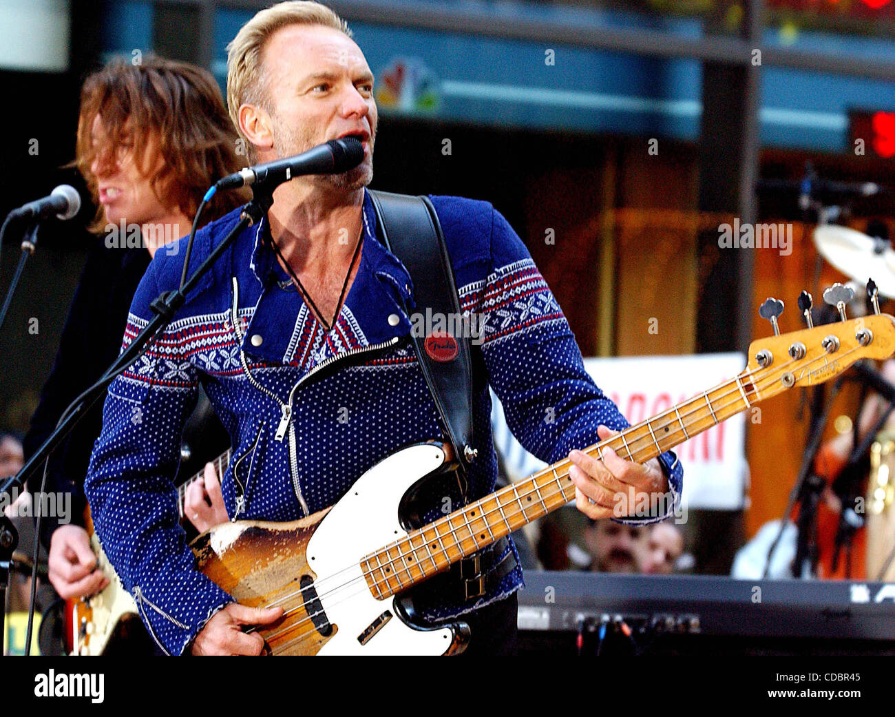 K33202AR .STING PERFORMING ON NBC'S TODAY SHOW AT ROCKEFELLER CENTER IN ...