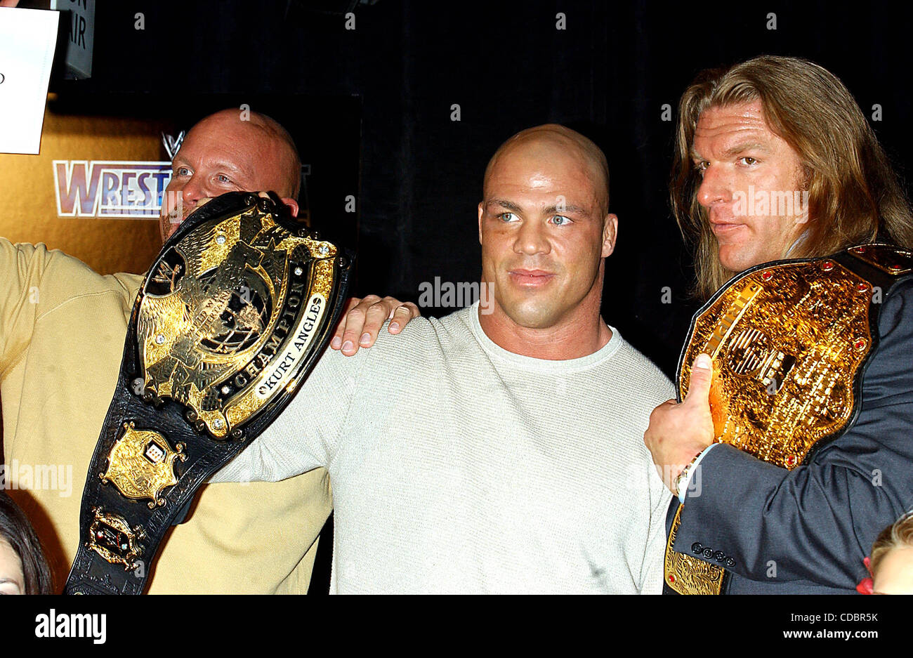 STONE COLD STEVE AUSTIN KURT ANGLE TRIPLE H.K29656AR SD0318.PRESS ...
