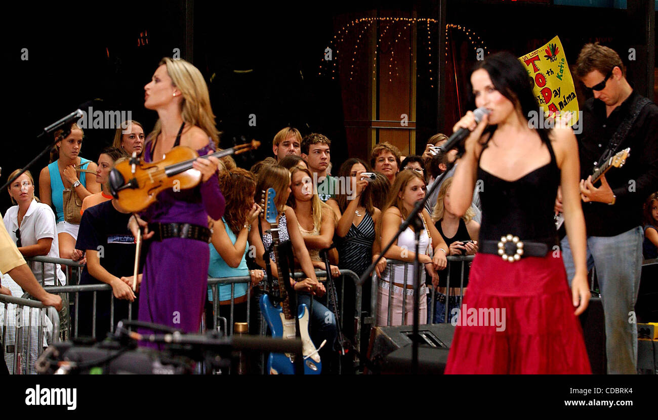 K38486AR.THE COORS PERFORM ON NBC'S TODAY SHOW SUMMER CONCERT SERIES AT ...