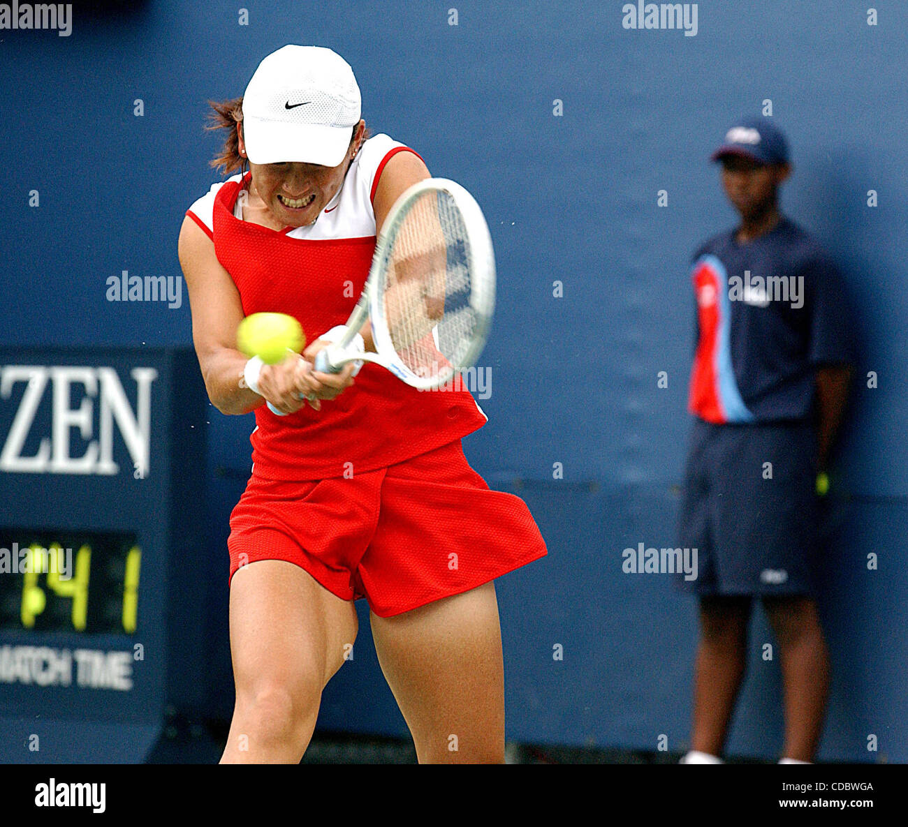 AI SUGIYAMA.K32546AR .2003 US OPEN TENNIS AT ARTHUR ASHE STADIUM IN ...