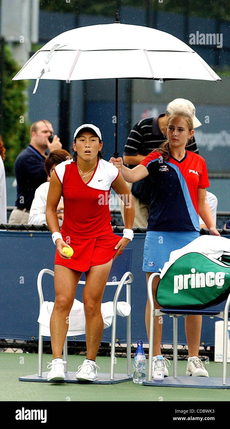 AI SUGIYAMA.K32546AR .2003 US OPEN TENNIS AT ARTHUR ASHE STADIUM IN ...