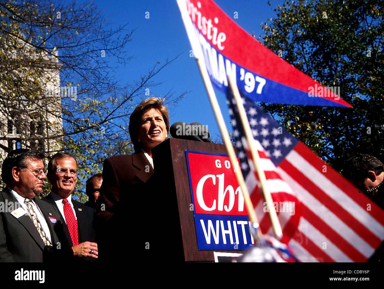CHRISTIE TODD WHITMAN.K10301AR SD1030.WHITMAN FOR GOVERNOR BUS TOUR ...