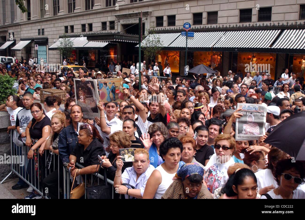 CELIA CRUZ'S FUNERAL AT ST. PATRICK'S CATHEDERAL, NEW YORK New York 07 ...