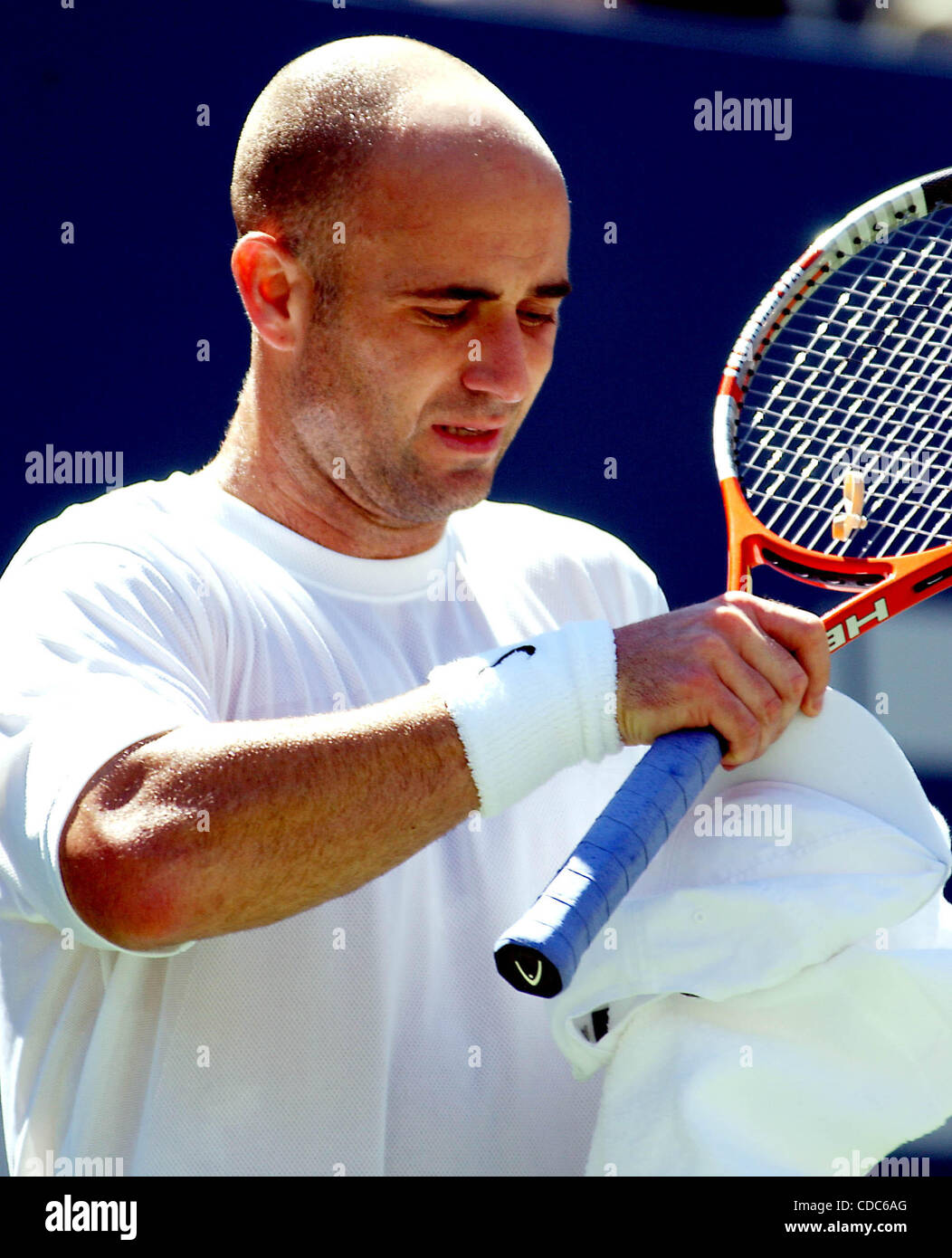 ANDRE AGASSI.K32632AR .U.S. OPEN TENNIS TOURNAMENT AT ARTHUR ASHE ...
