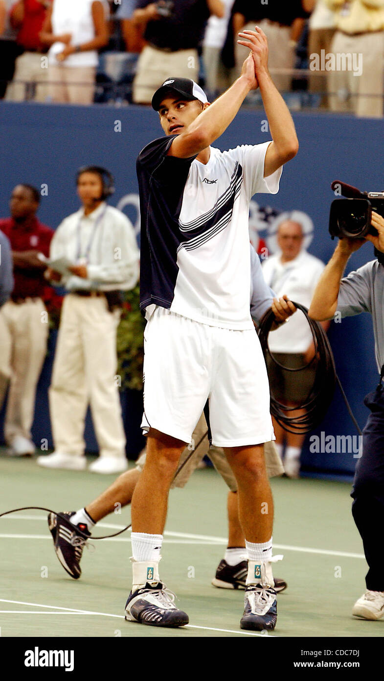 ANDY RODDICK.K32632AR .U.S. OPEN TENNIS TOURNAMENT AT ARTHUR ASHE ...