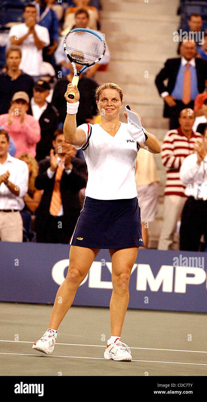 KIM CLIJSTERS.K32546AR .2003 US OPEN TENNIS AT ARTHUR ASHE STADIUM IN ...