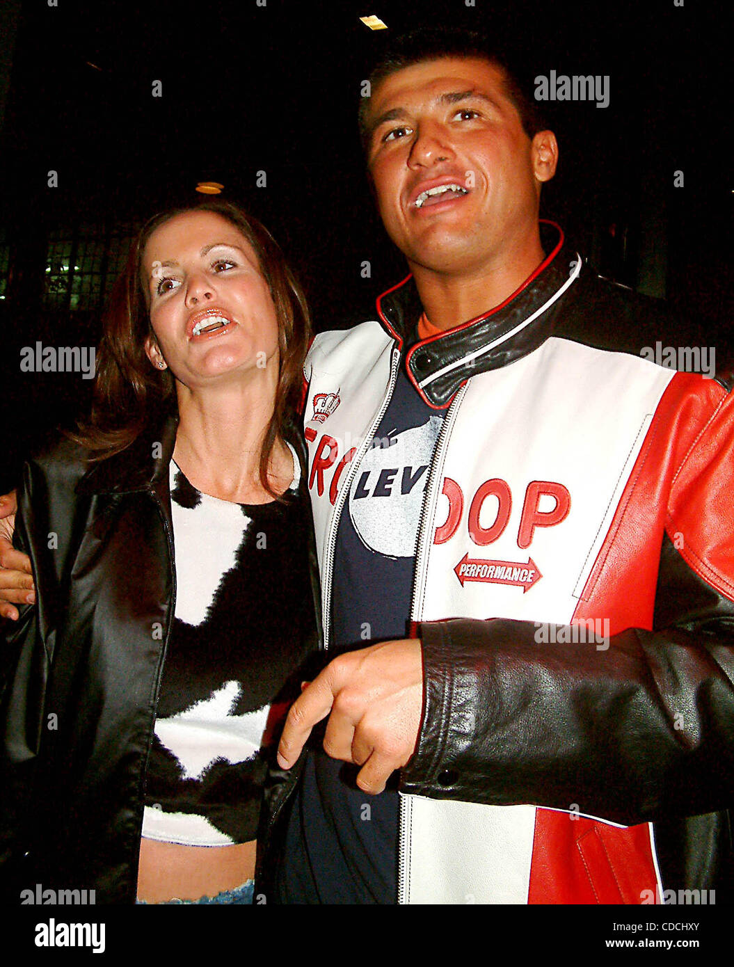 K30918ML.(BOXER) DANNY MUSICO WITH GIRLFRIEND JENNA AT THE 6 THOMPSON ...