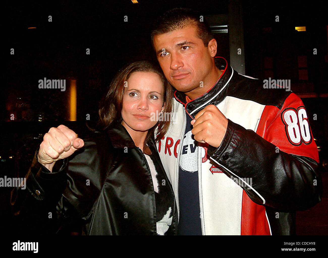 K30918ML.(BOXER) DANNY MUSICO WITH GIRLFRIEND JENNA AT THE 6 THOMPSON ...