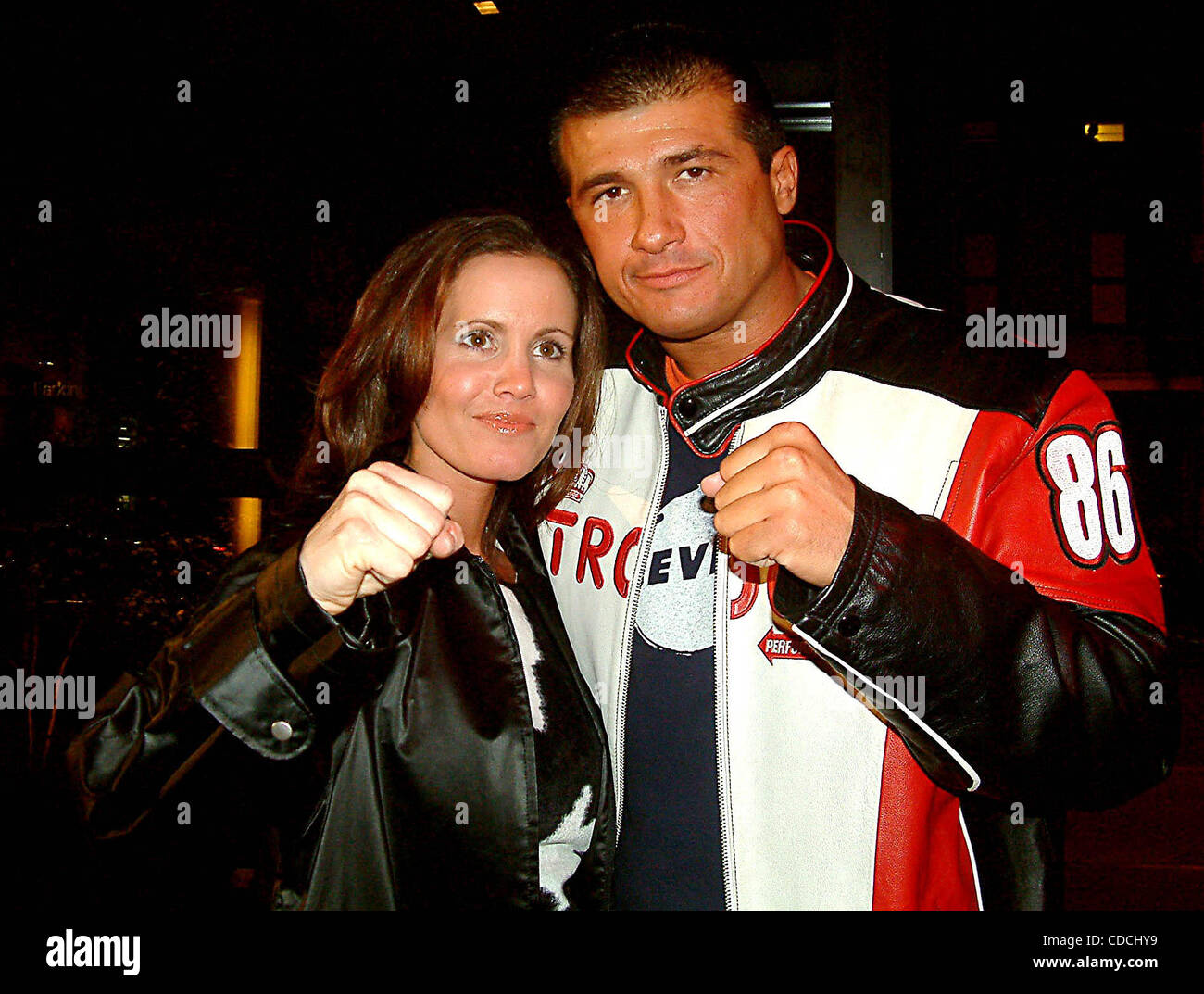 K30918ML.(BOXER) DANNY MUSICO WITH GIRLFRIEND JENNA AT THE 6 THOMPSON ...