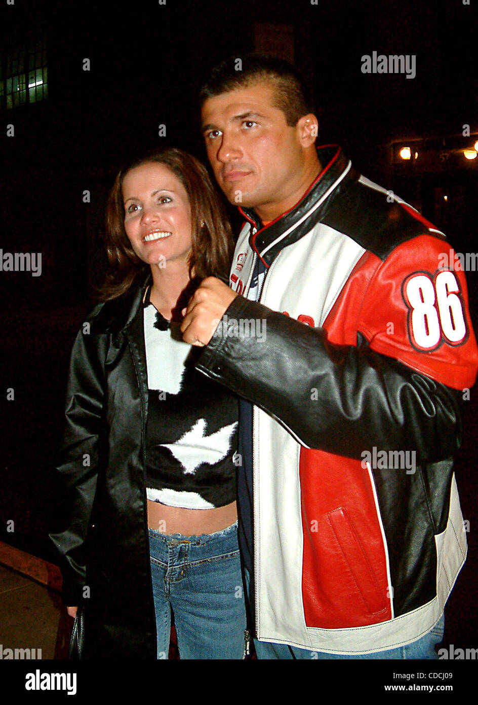 K30918ML.(BOXER) DANNY MUSICO WITH GIRLFRIEND JENNA AT THE 6 THOMPSON ...