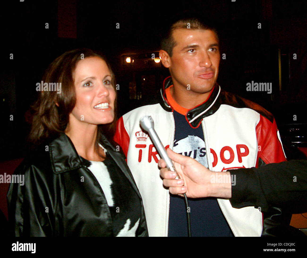 K30918ML.(BOXER) DANNY MUSICO WITH GIRLFRIEND JENNA AT THE 6 THOMPSON ...