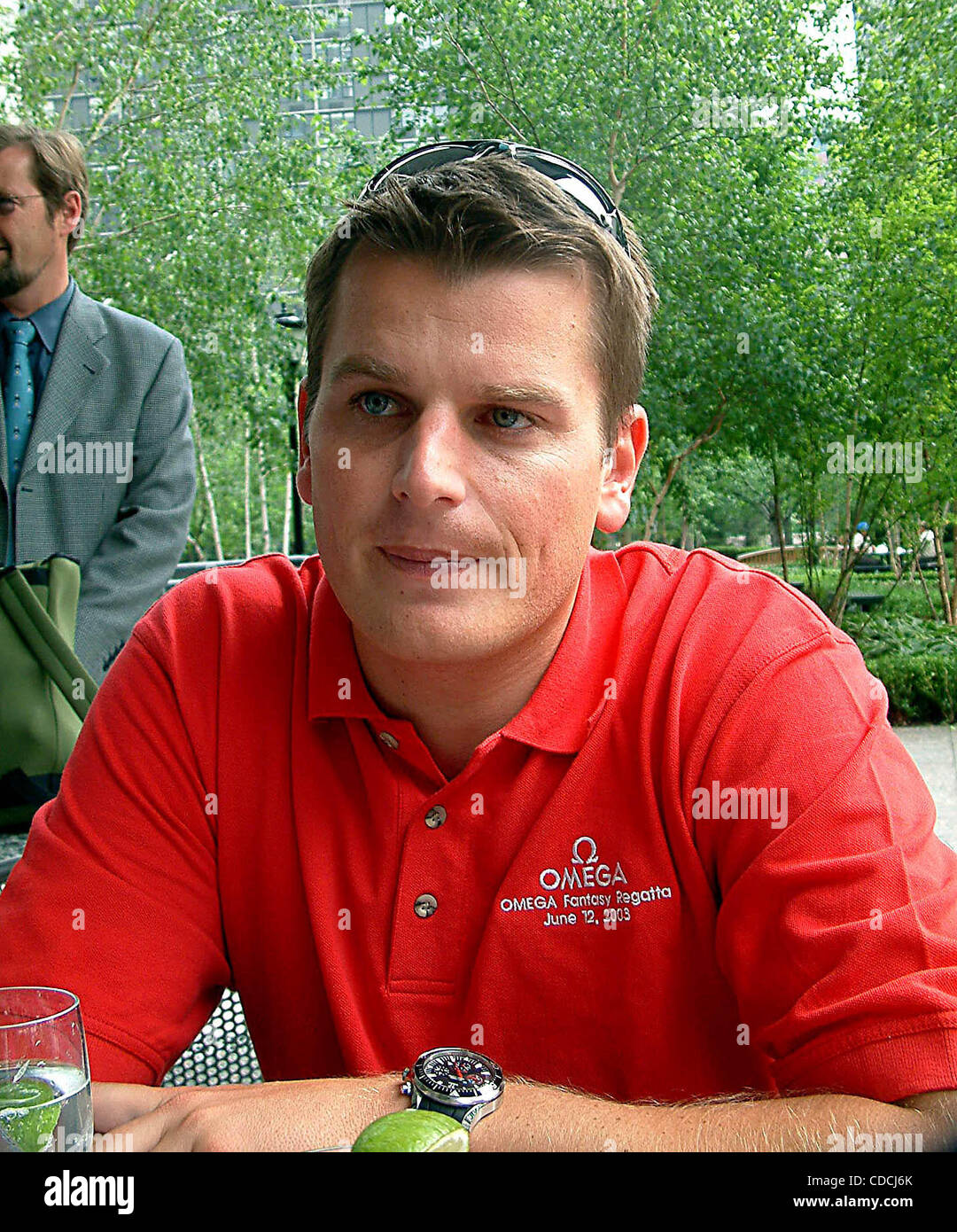 DEAN BARKER.K31181ML .OMEGA SAILS INTO BATTERY PARK New York WITH THE ...