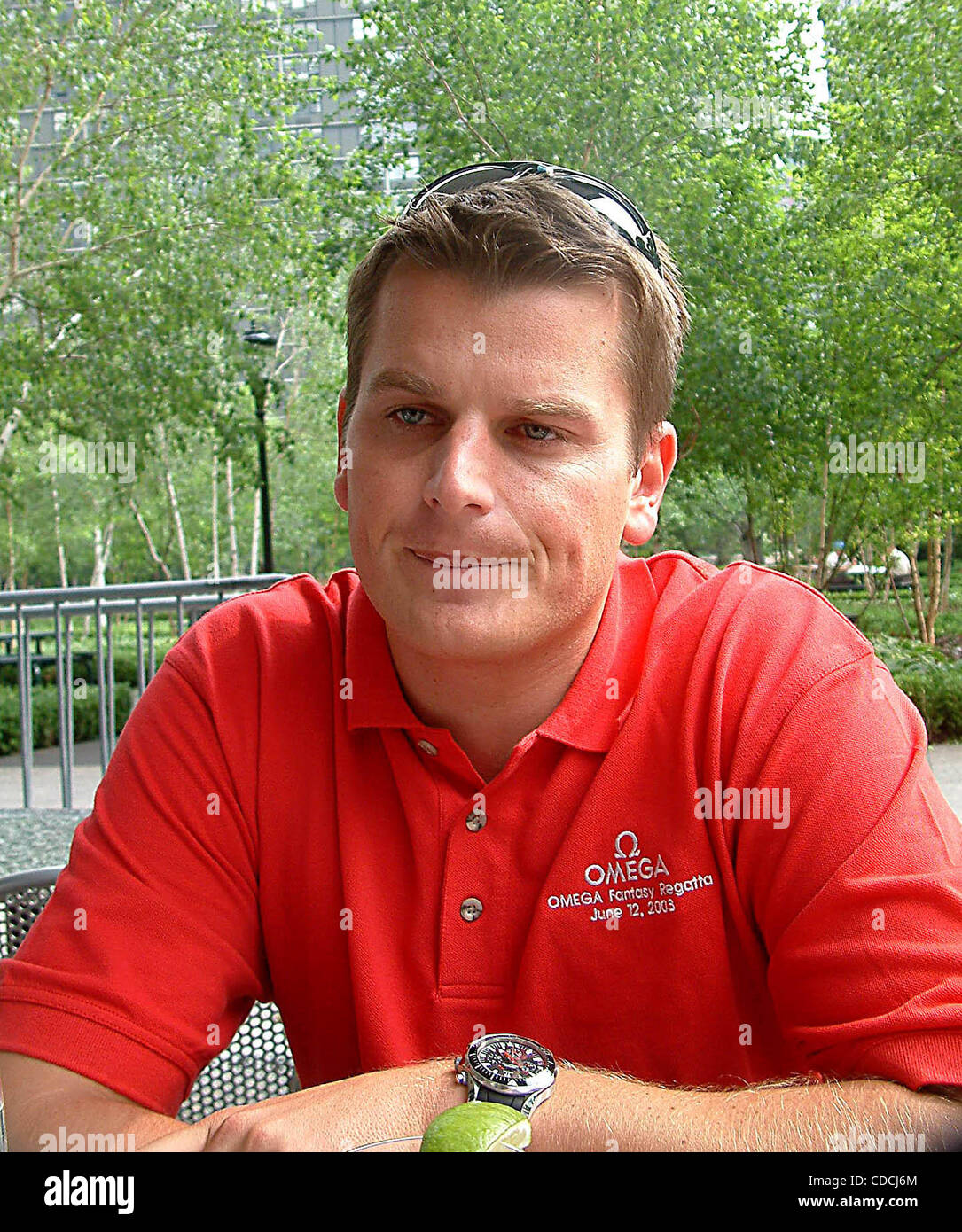 DEAN BARKER.K31181ML .OMEGA SAILS INTO BATTERY PARK New York WITH THE ...