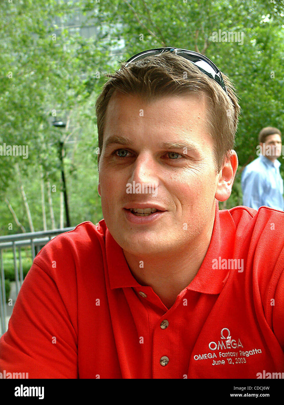 DEAN BARKER.K31181ML .OMEGA SAILS INTO BATTERY PARK New York WITH THE ...