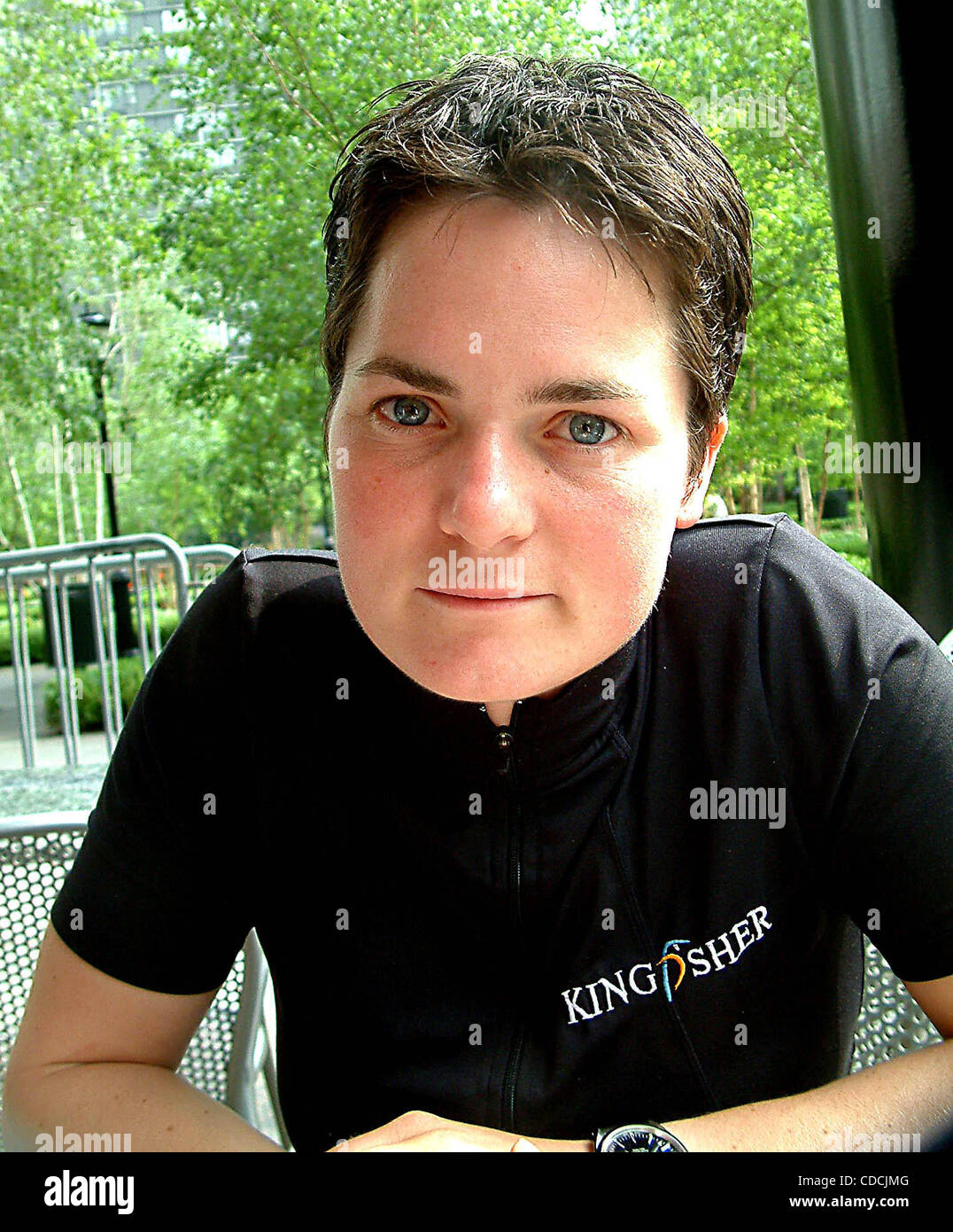 ELLEN MACARTHUR.K31181ML .OMEGA SAILS INTO BATTERY PARK New York WITH ...