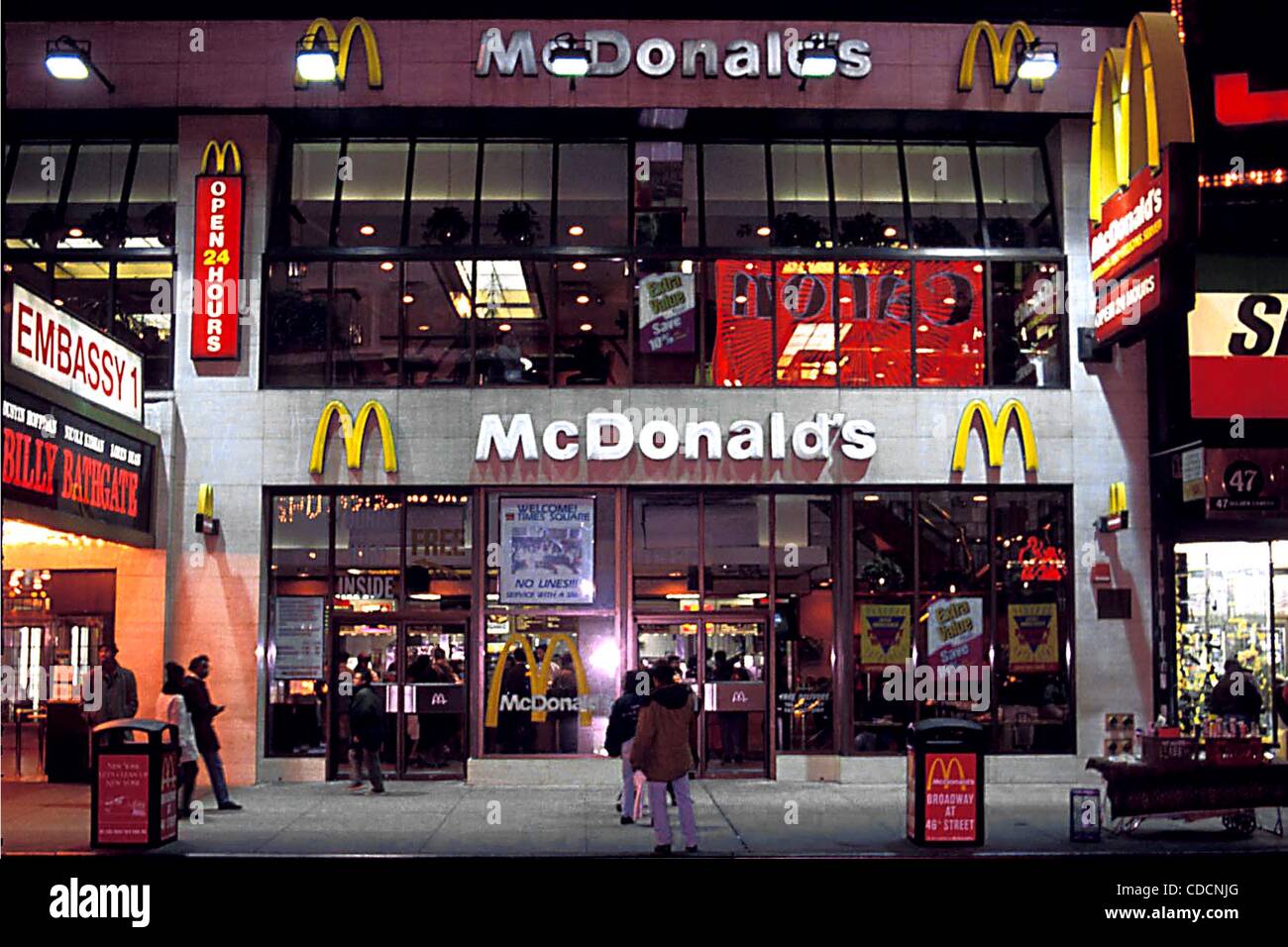 1992.MCDONALDS RESTAURANT(Credit Image: Â© Mitchell Levy/Globe Photos ...
