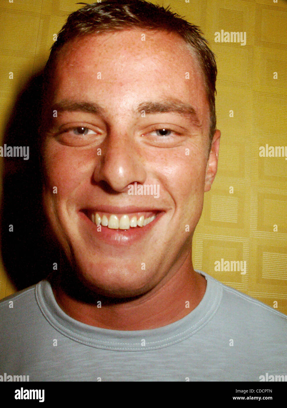 K32541ML.RICH WYATT NATIONAL AND WORLD CHAMPION, ARRIVES FOR A PRESS ...