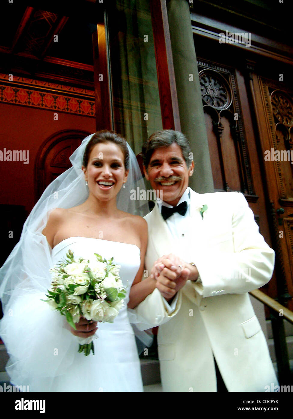 K32234ML .GERALDO RIVERA AND ERICA LEVY WEDDING AT THE CENTRAL ...