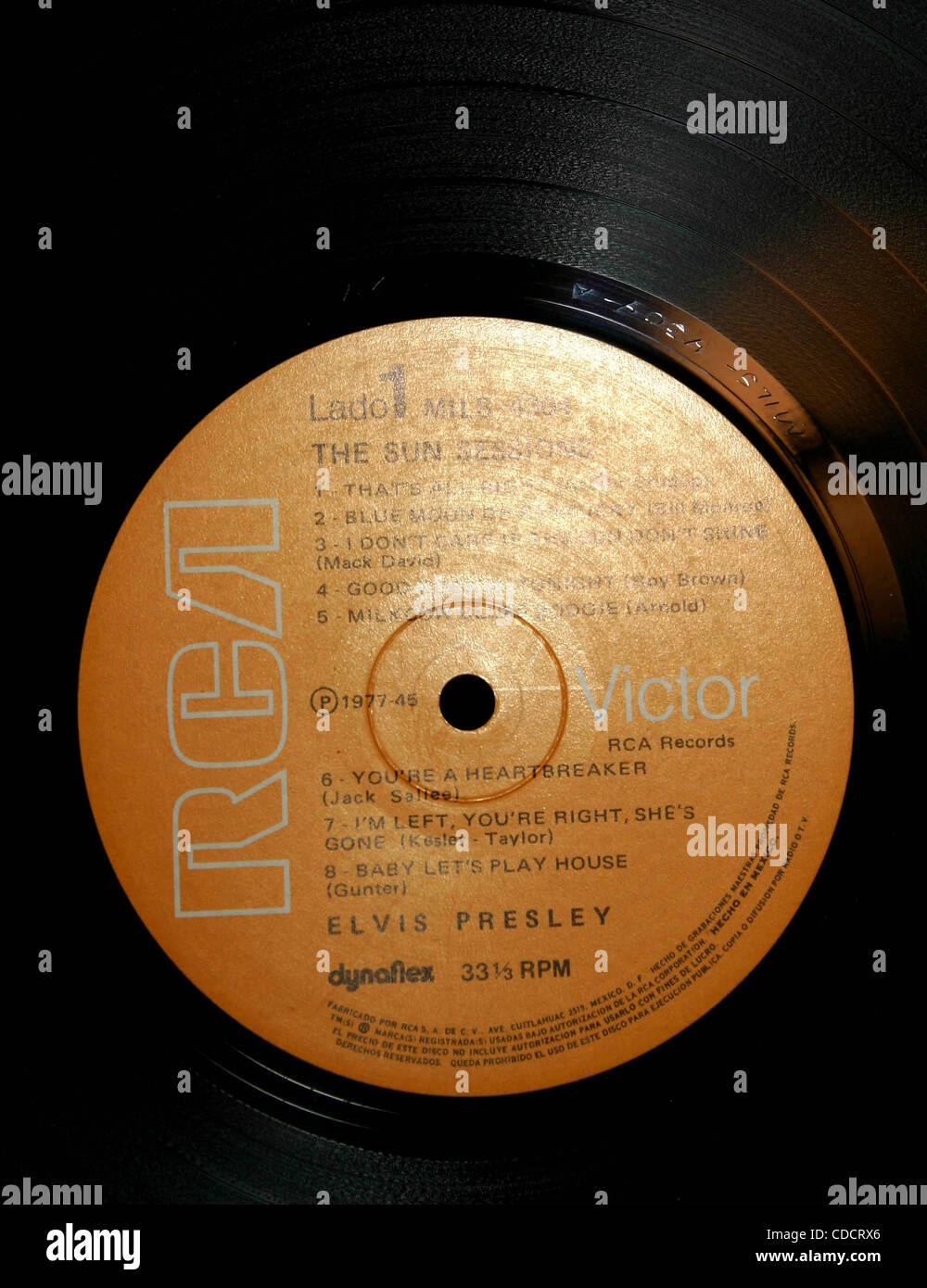 K35164ML.THE ORIGNAL TAPE OF ELVIS PRESLEY'S FIRST STUDIO RECORDING TO ...