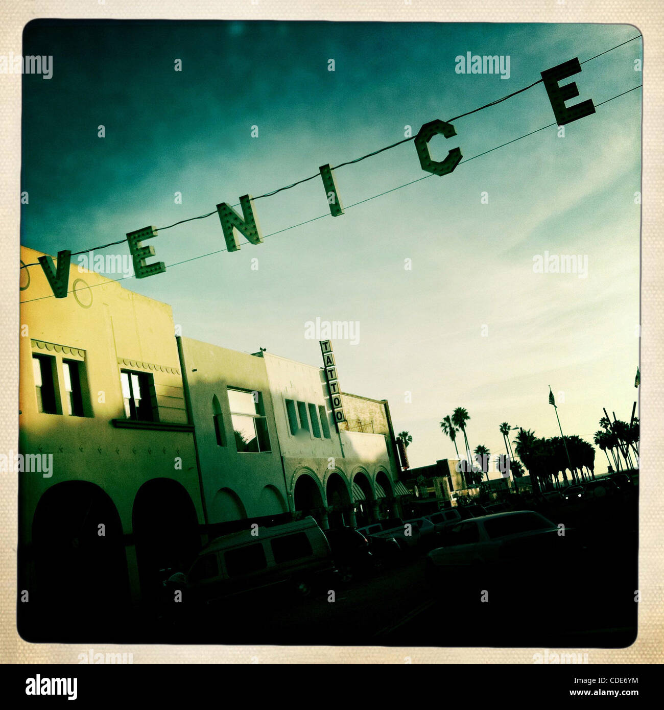 Mar. 29, 2011 - El Segundo, California, U.S - The Venice sign sprawls ...