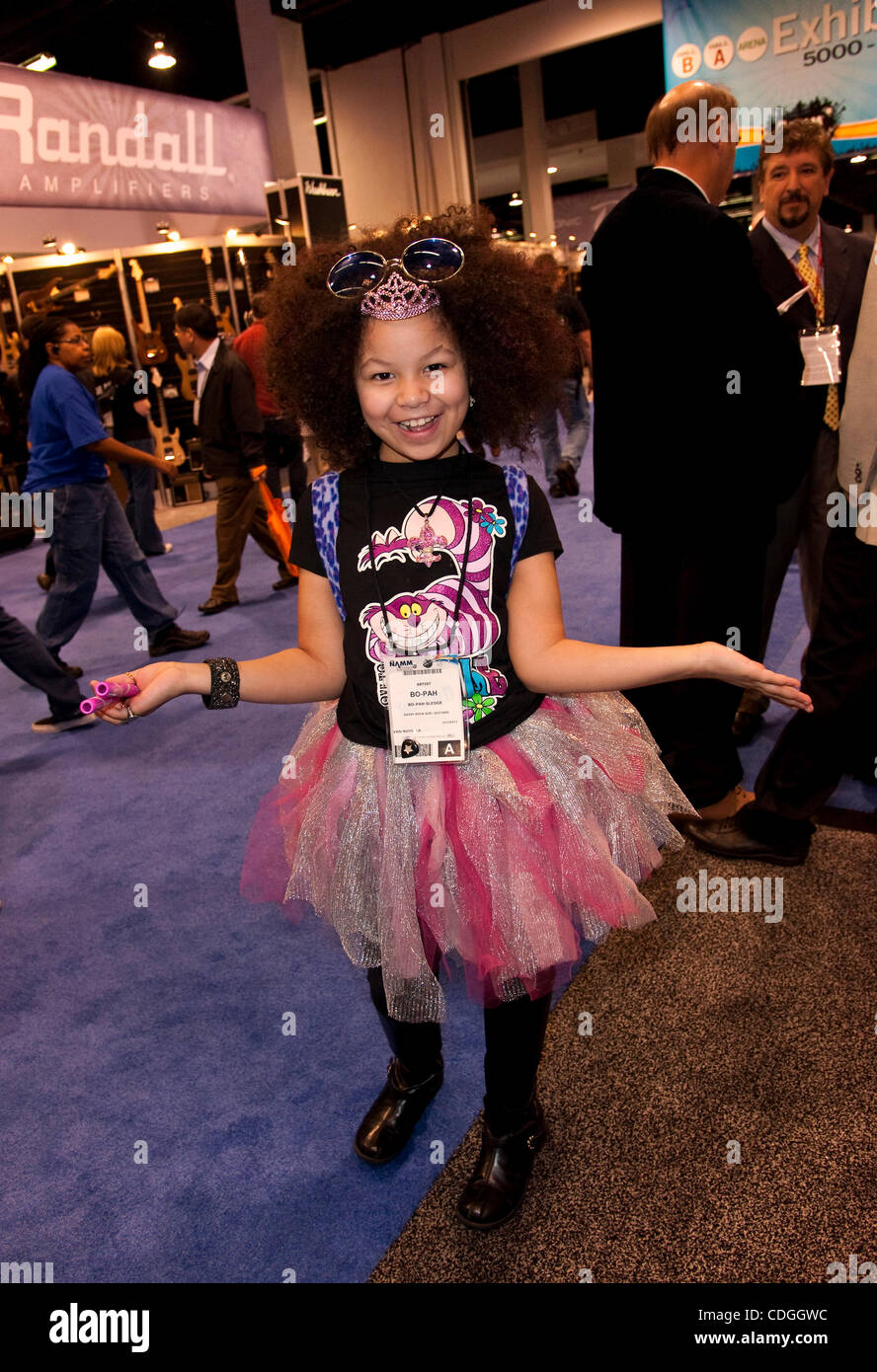Jan. 15, 2011 - Anaheim, California, USA - BO-PAH SLEDGE, 8, drummer ...