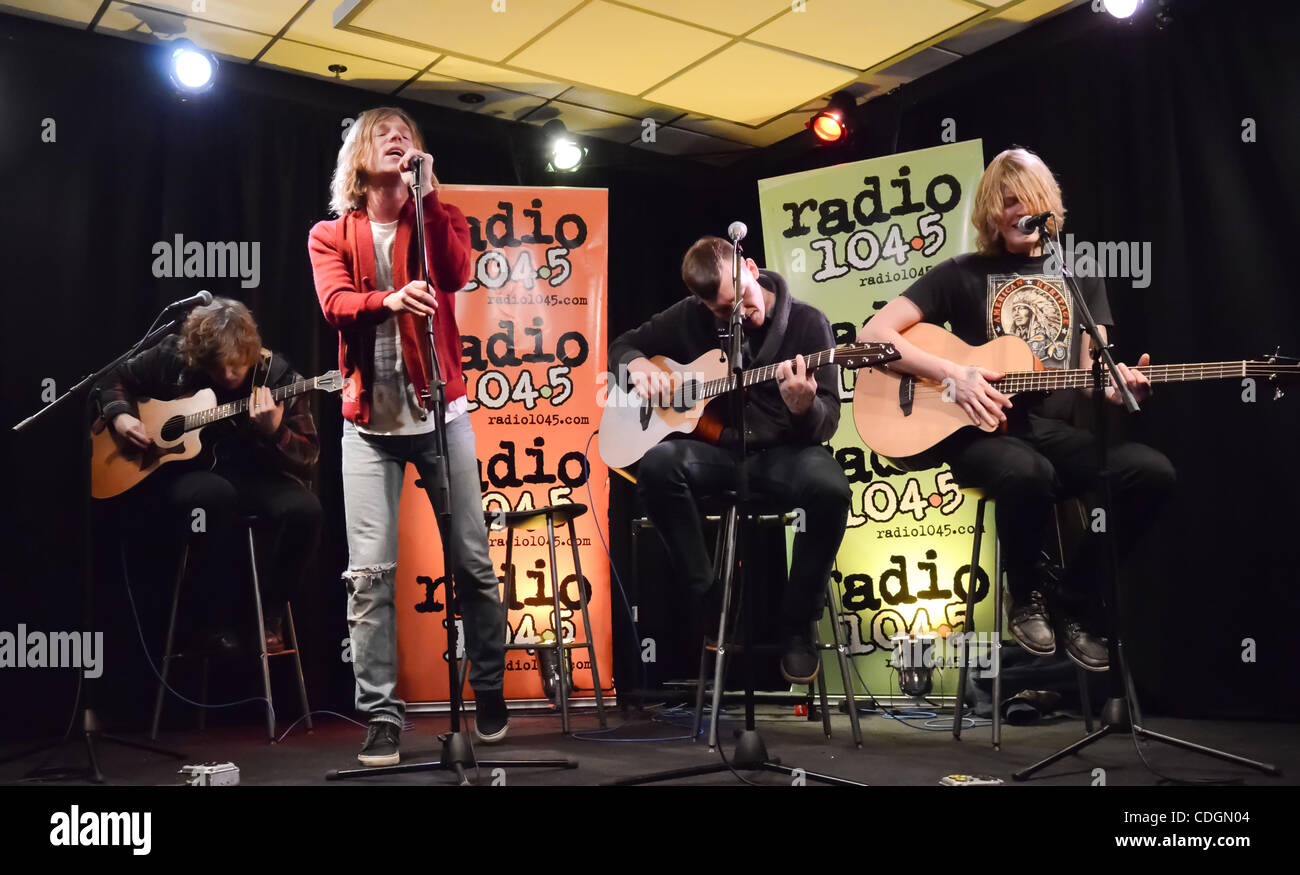 Jan.17th, 2011, Philadelphia PA-USA-Cage The Elephant, singer MATT ...