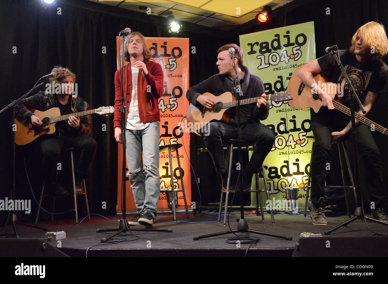 Jan.17th, 2011, Philadelphia PA-USA-Cage The Elephant, singer MATT ...