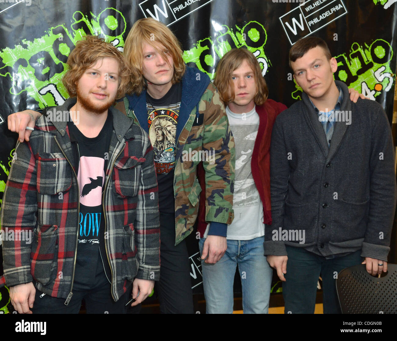 Jan.17th, 2011, Philadelphia PA-USA-Cage The Elephant, singer MATT ...