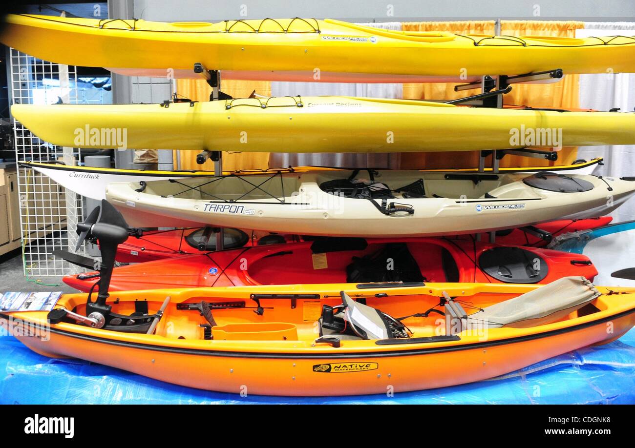 Jan. 18, 2011 - Manhattan, New York, U.S. - Kayaks on view at the 106th ...
