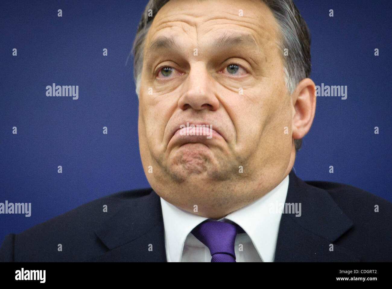 Jan. 19, 2011 - Strasbourg, Alsace, France - Hungarian Prime Minister ...