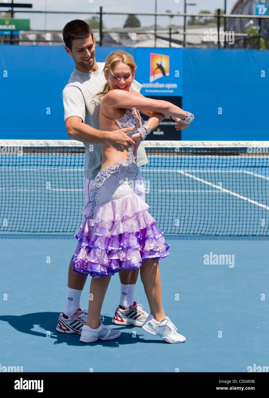 Australian open tennis 2011 novak hi-res stock photography and images ...