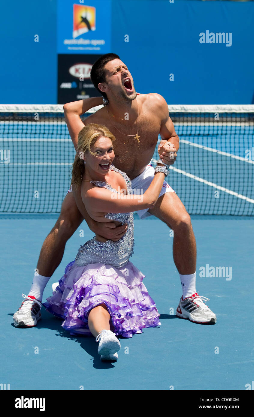 Jan. 21, 2011; Melbourne Park, Melbourne, Australia; Kym Johnson from ...