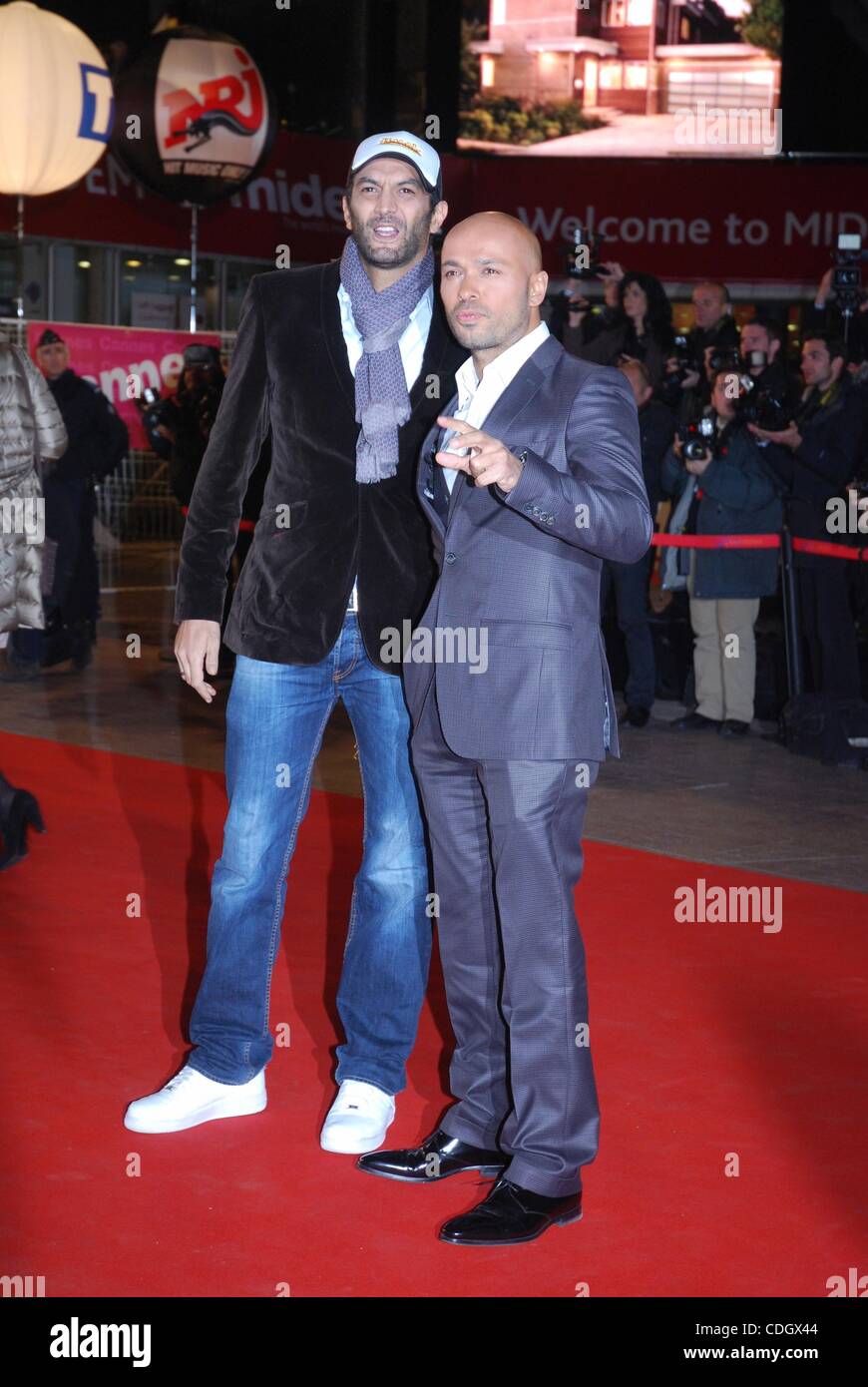 Jan 22, 2011 - Cannes, France - Actors ERIC and RAMZY attend the NRJ ...