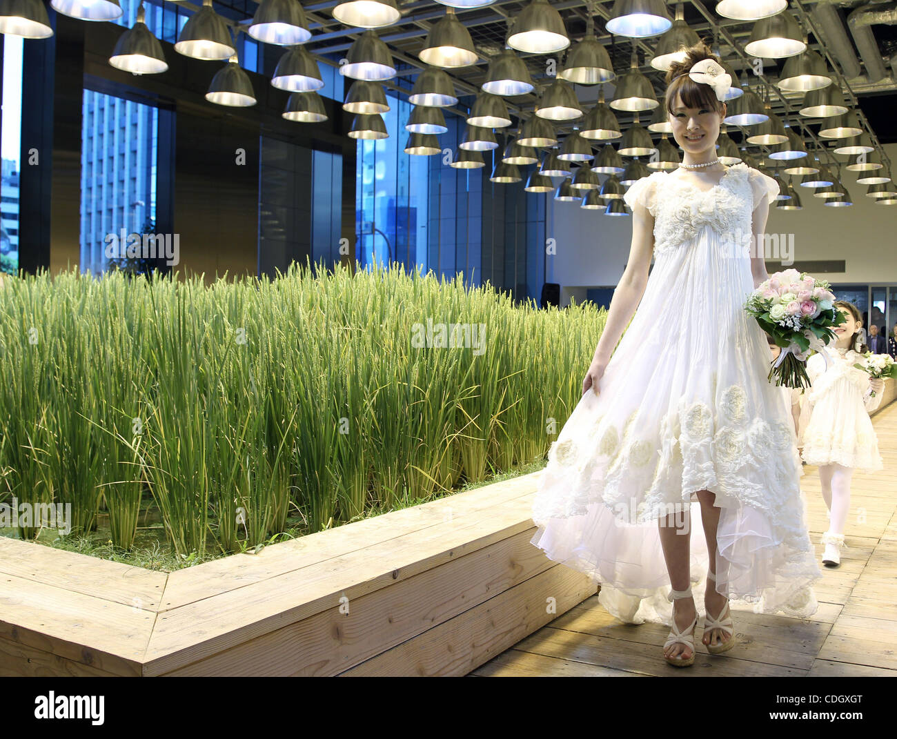 Jan. 22, 2011 - Tokyo, Japan - Models display the creation designed by ...