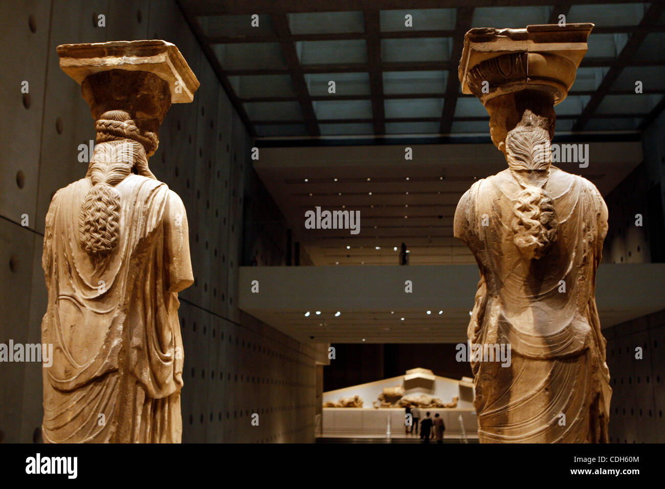 Jan. 28, 2011 - Athens, Greece - Caryatids from the back. Acropolis ...