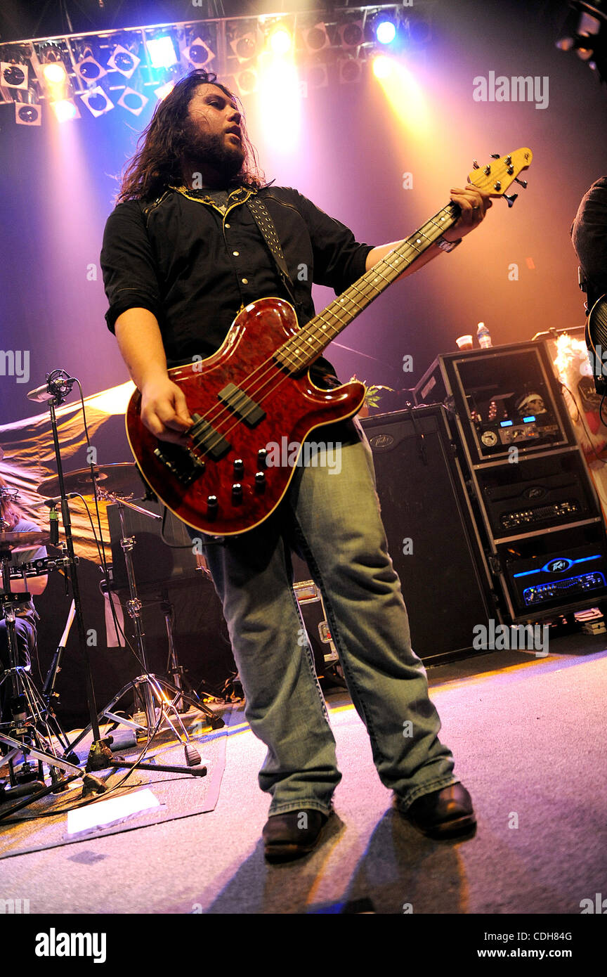 Jan. 30, 2011 - Norfolk, Virginia; USA - Bass Guitarist ERIC TAYLOR of ...