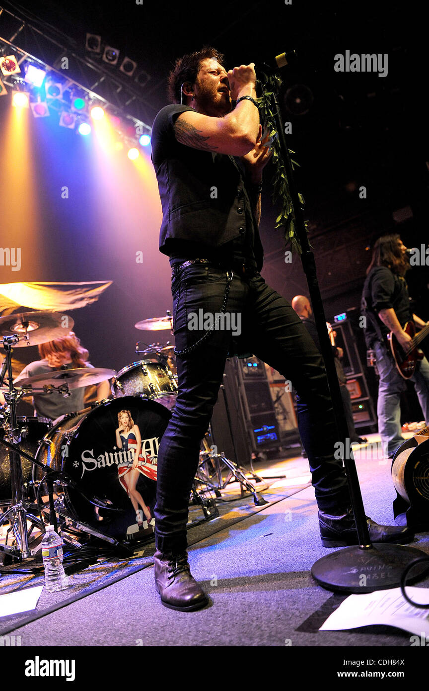 Jan. 30, 2011 - Norfolk, Virginia; USA - Singer JARED WEEKS of the band ...