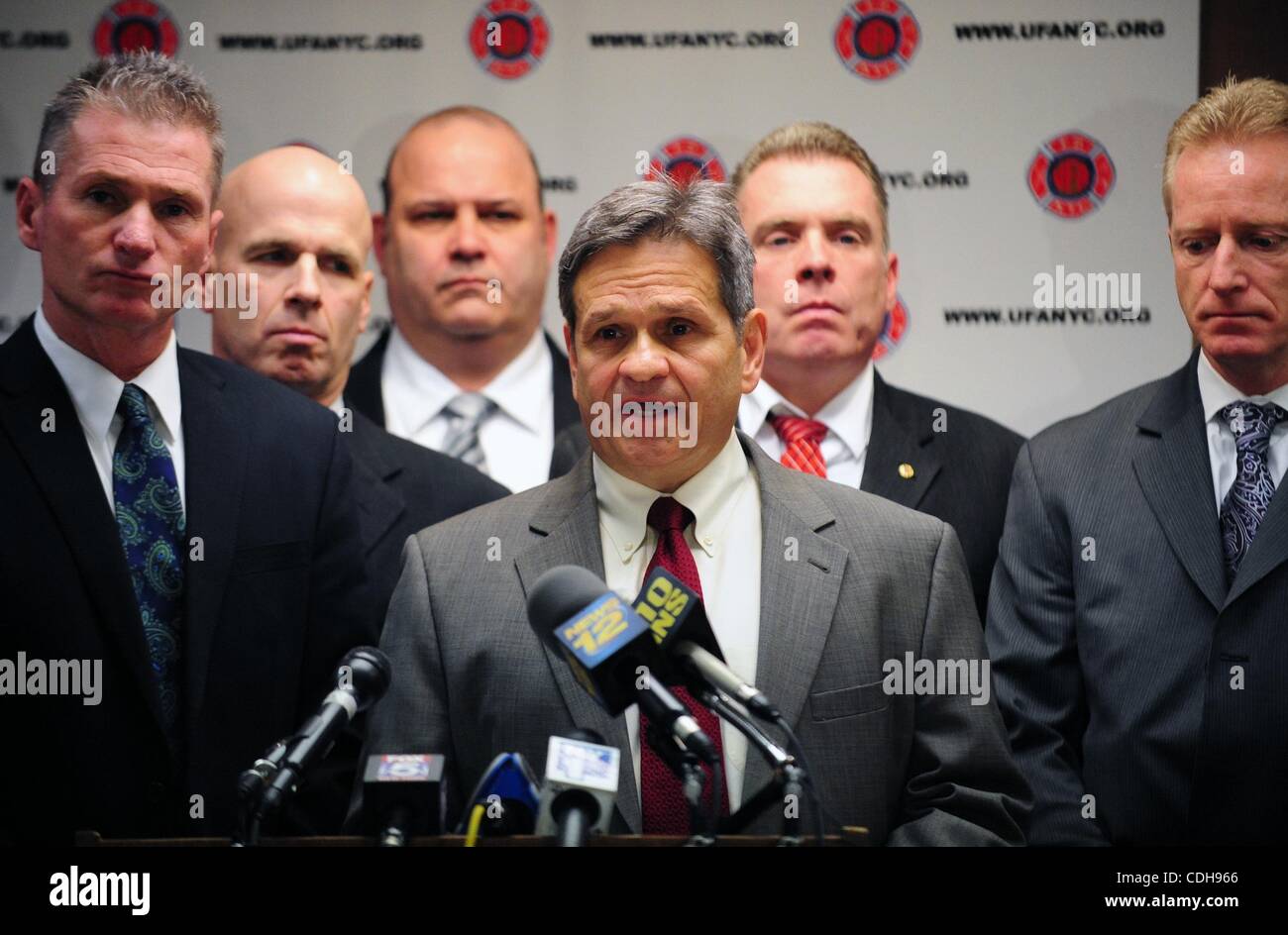 Jan. 31, 2011 - Manhattan, New York, U.S. - Uniformed Firefighters ...