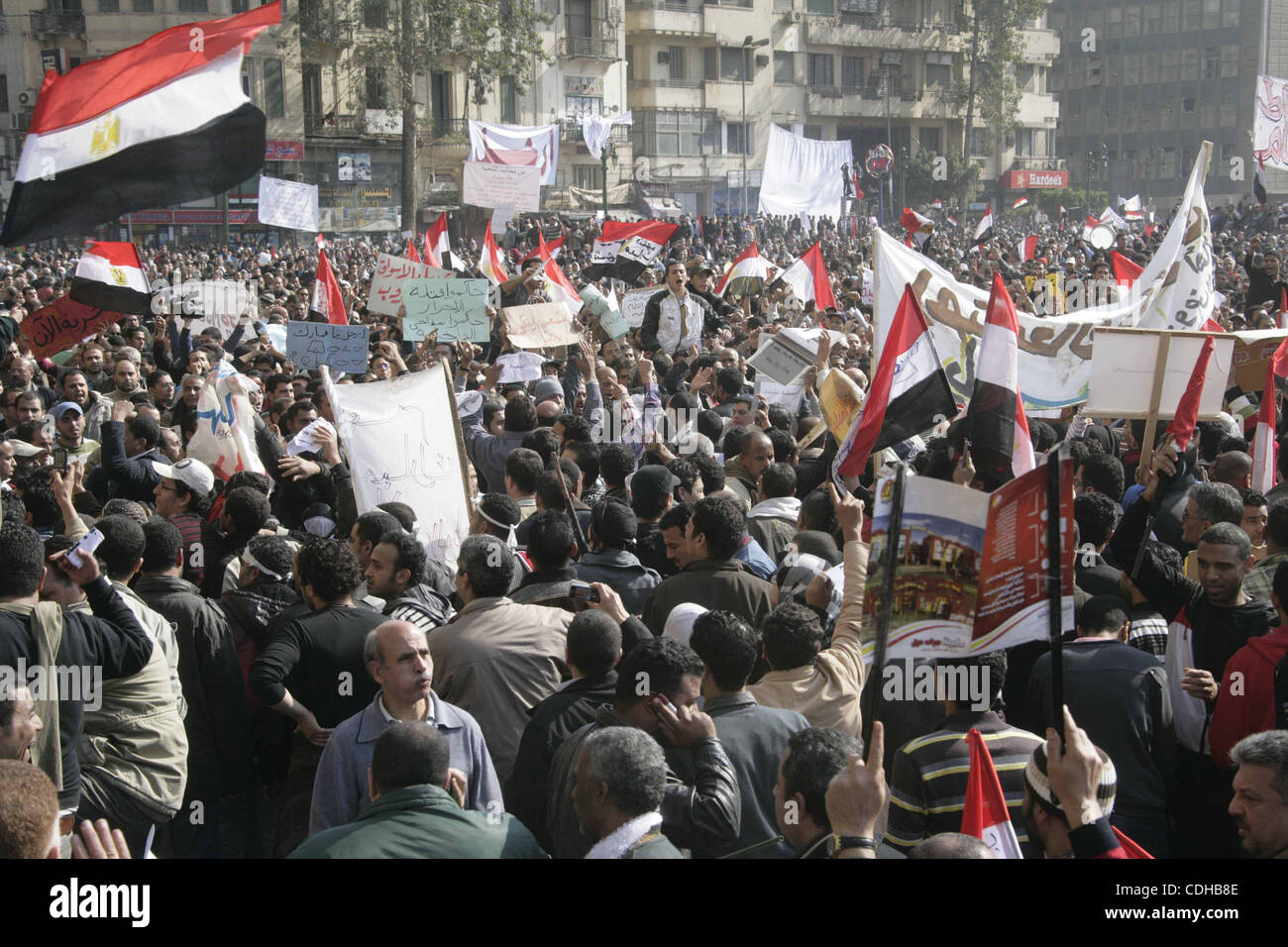 Egyptian demonstrators gather at the Tahrir square in Cairo, capital of ...