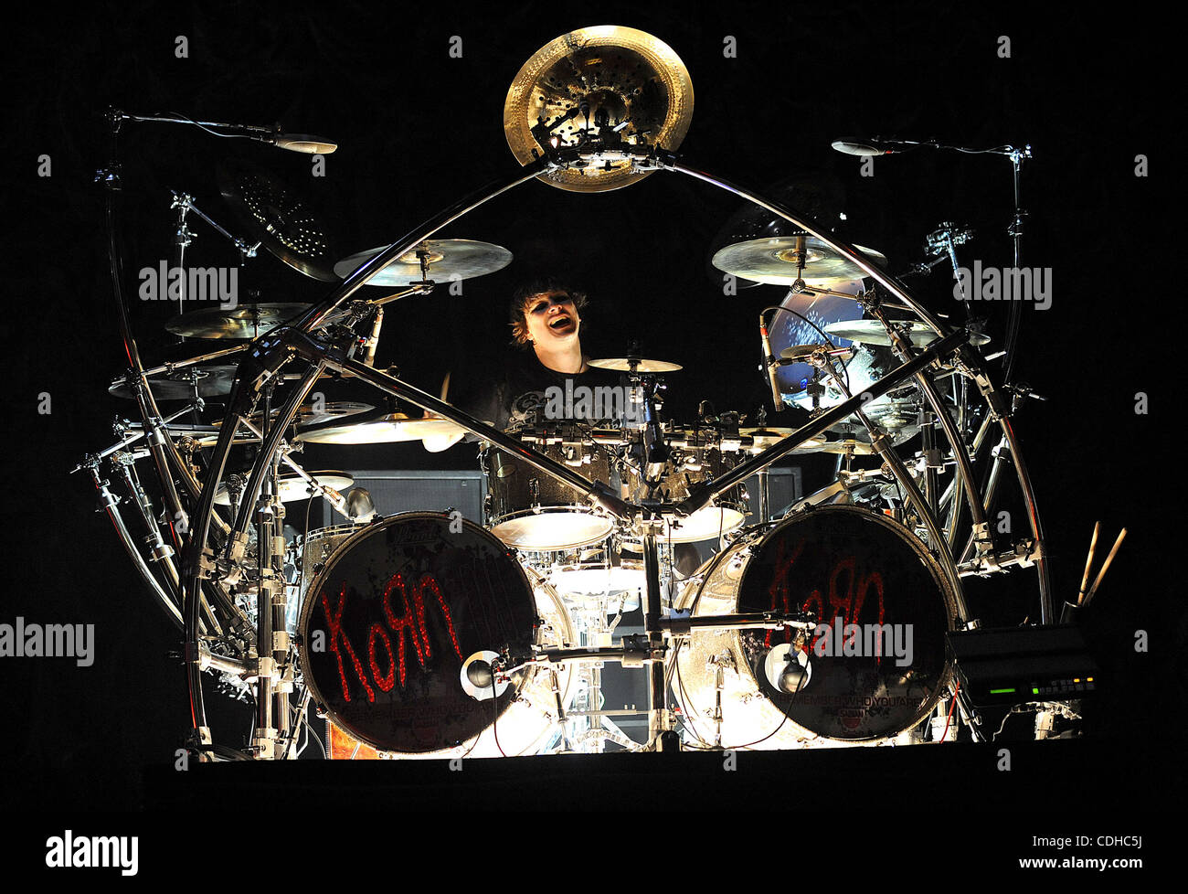 Feb. 2, 2011 - Fayetteville, North Carolina; USA -Drummer RAY LUZIER of ...