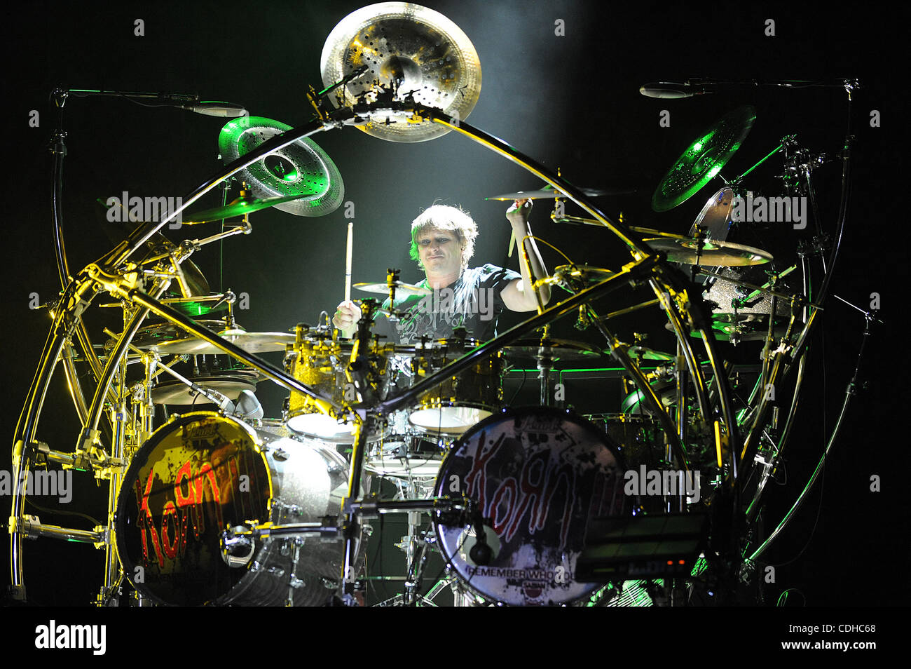 Feb. 2, 2011 - Fayetteville, North Carolina; USA -Drummer RAY LUZIER of ...