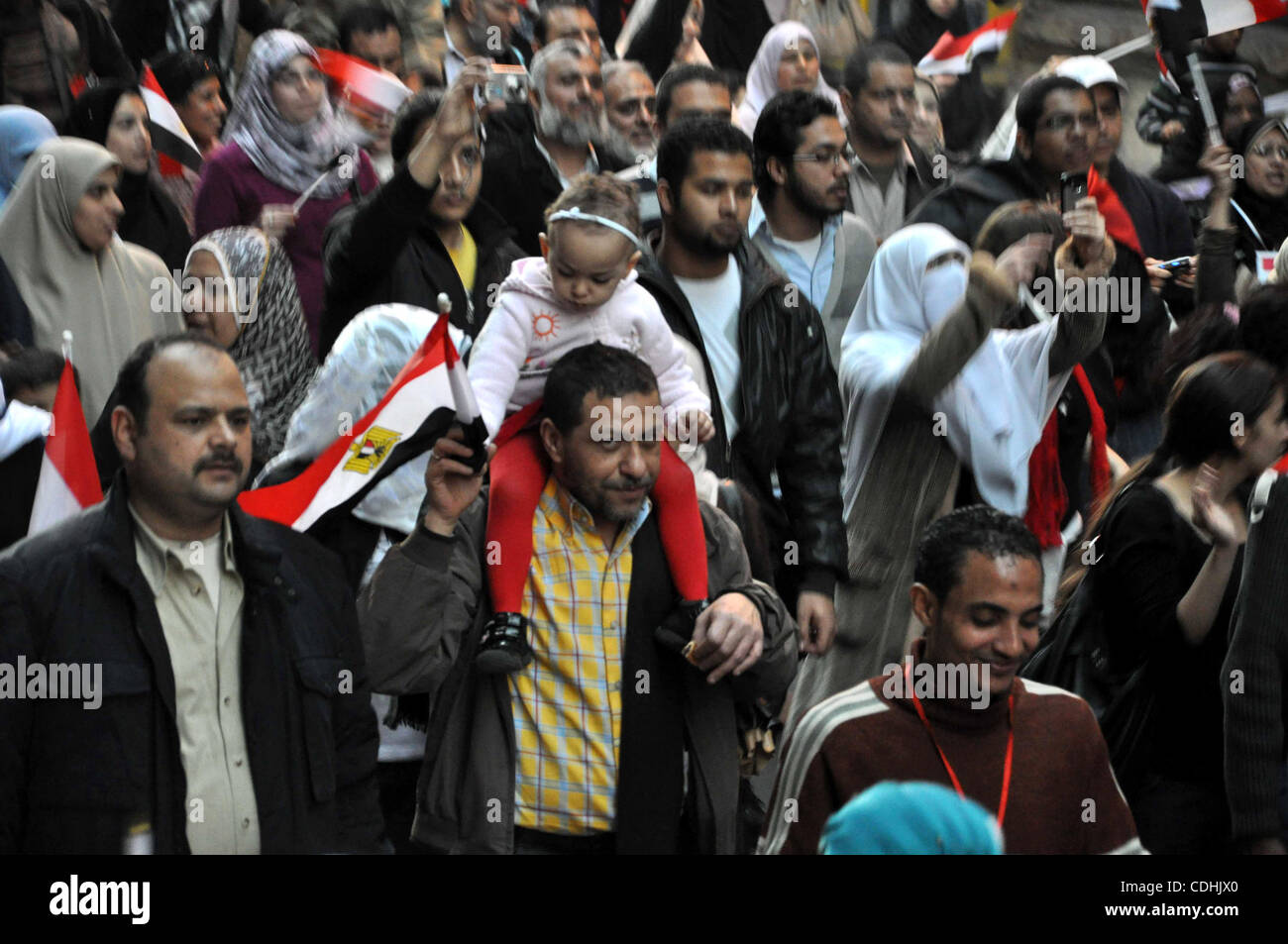 Egyptian anti government protesters gather in Alexandria, Egypt, on 08 ...