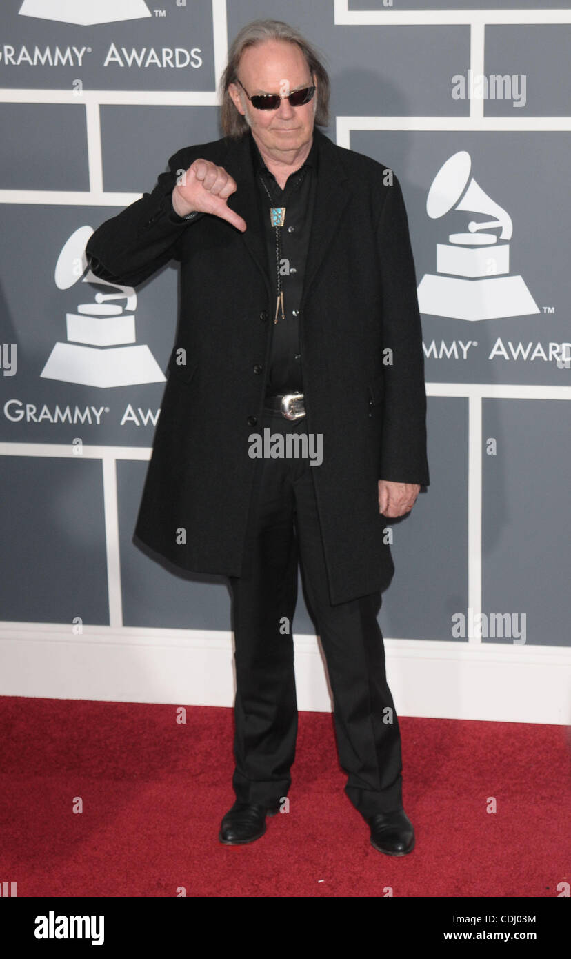 Feb 13, 2011 - Los Angeles, California, U.S. - NEIL YOUNG arrives for ...