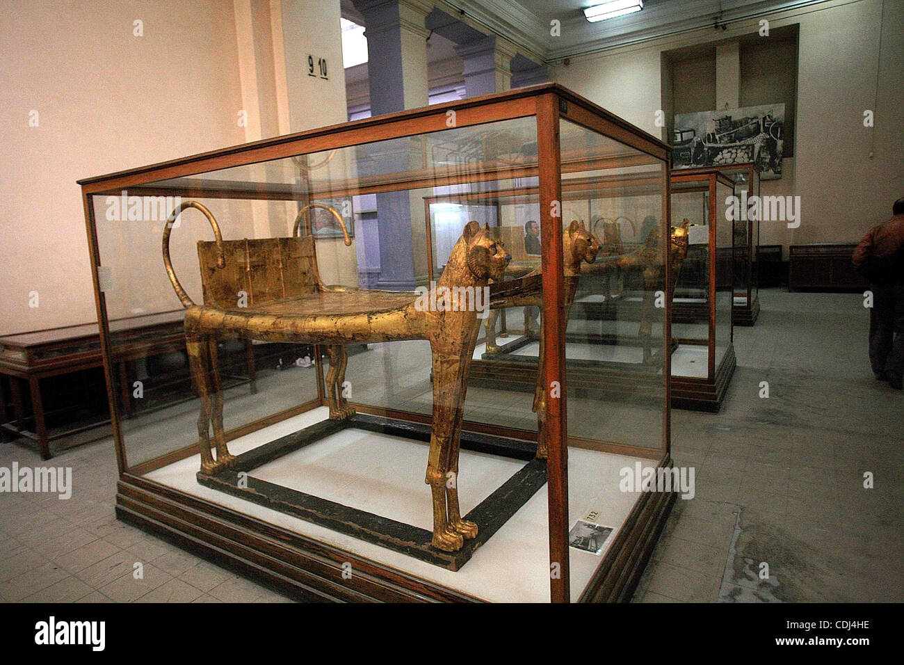 Antiquities are seen in the Egyptian Museum in Cairo, Egypt, Wednesday ...