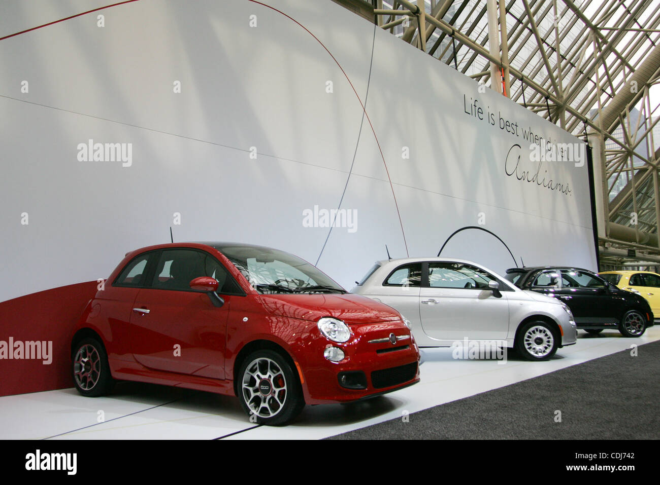 February 17, 2011 - Toronto, Ontario, Canada - The new Fiat display at ...