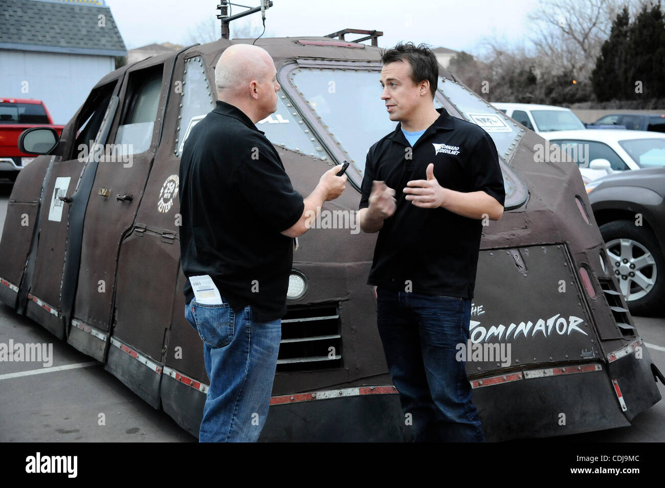 Feb 20,2011- Denver. Colorado, U.S. (L-R) Storm chaser photographer ...