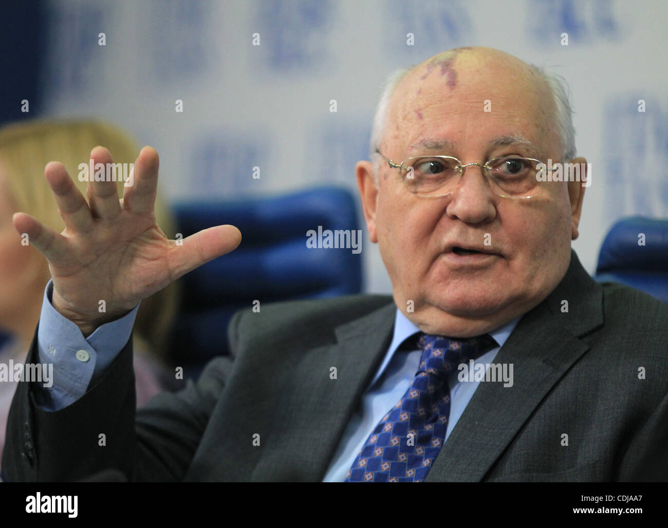 Moscow,Russia.Former Soviet leader Mikhail Gorbachev on February 21 ...
