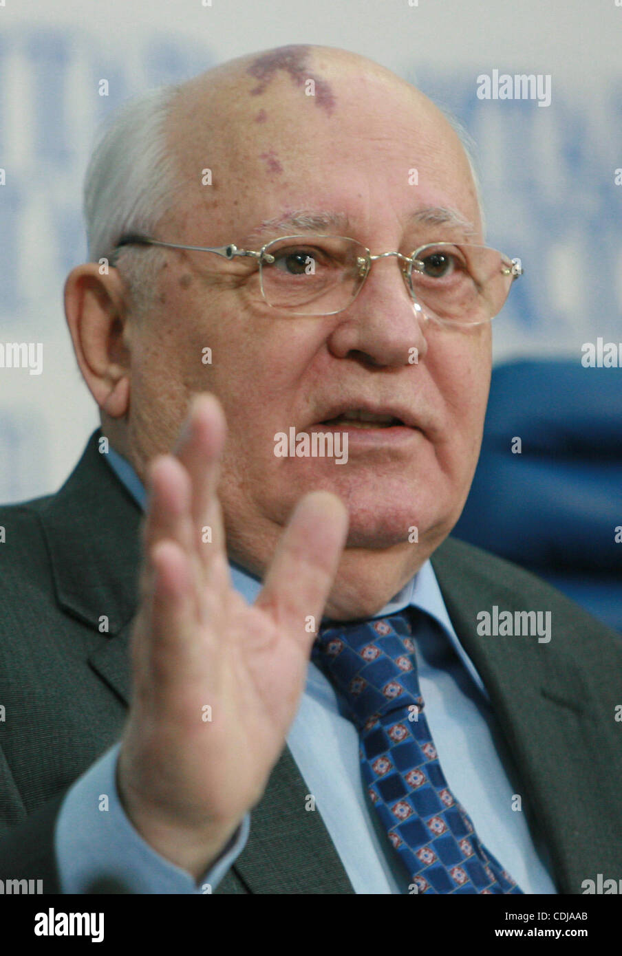 Moscow,Russia.Former Soviet leader Mikhail Gorbachev on February 21 ...