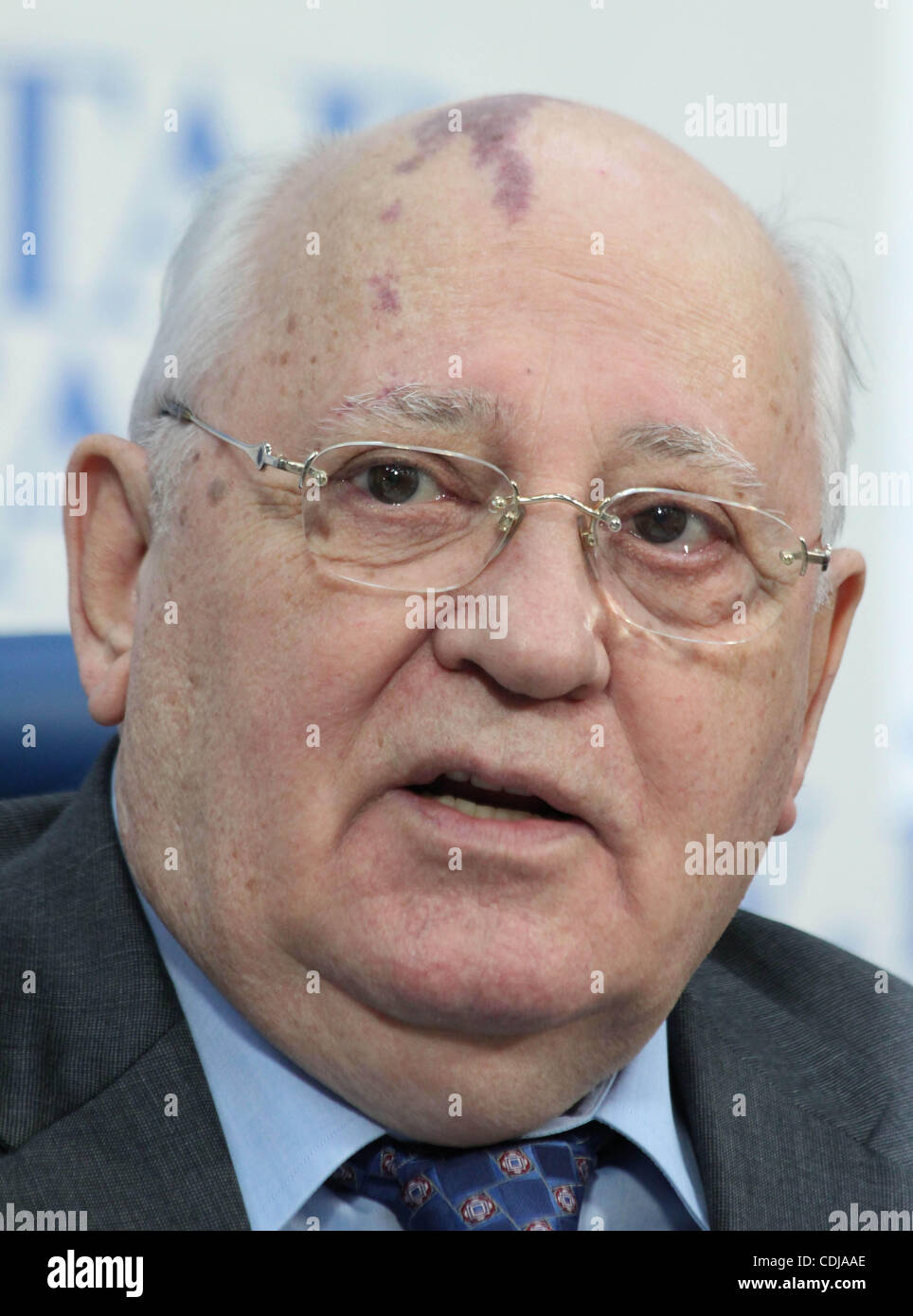 Moscow,Russia.Former Soviet leader Mikhail Gorbachev on February 21 ...